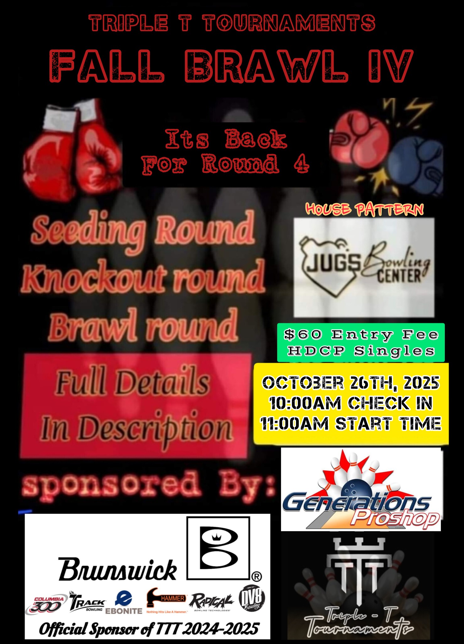 TTT's Fall Brawl IV Bowling Tournament - Southern TNBA & USBC Bowling ...